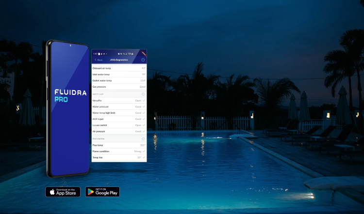 JXiQ™ Gas Pool & Spa Heater | Jandy